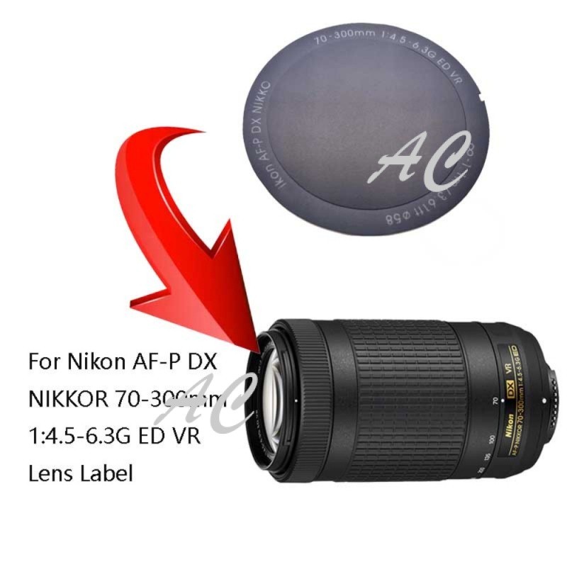AC Nikon AF-P DX 70-300mm lens cover film press ring front cylinder ...