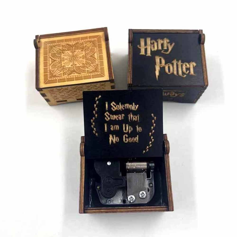 Automatic Spring Music Box Wooden Wind-up Music Boxes Musical Box Gift ...