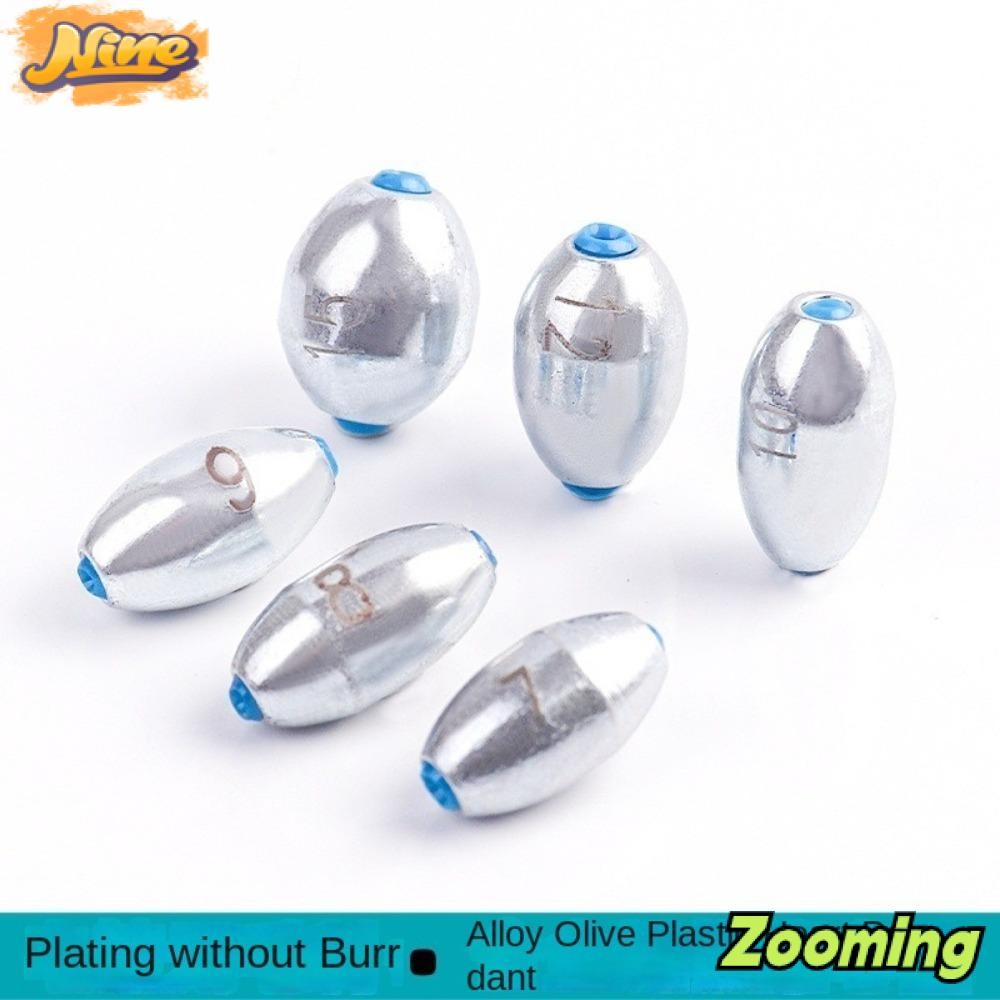 Zooming 20pcs ตกปลา Sinkers,โลหะผสมคาร์บอนเหล็กวัสดุ 3g/4g/5g/6g/7g/8g/9g/10g น้ําหนัก Sinker ...