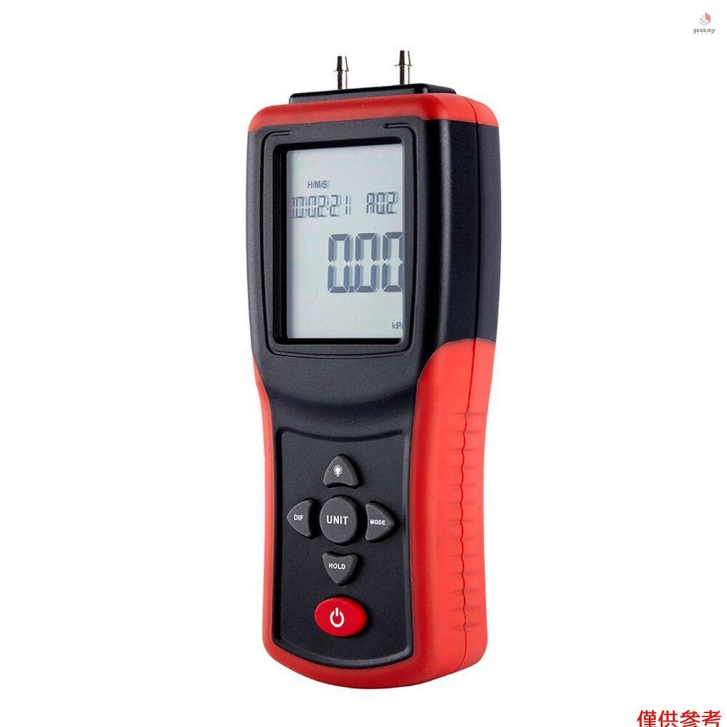 Digital Manometer 2.4 นิ้ว LCD ความแม่นยําสูงมือถือ Dual-port Manometer ...