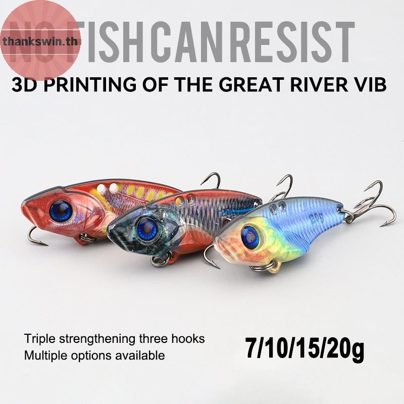 Thankswin Vib Lure 7g-20g 3d พิมพ์ Sanbon Hook Long Casting Road Runner เหยื่อปลอมเลื่อม th ...