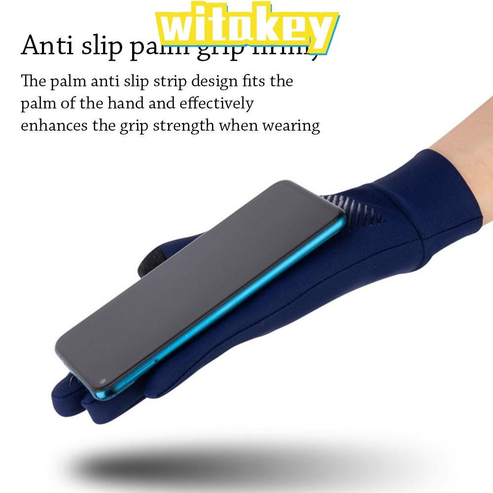 Witakey ถุงมือกันแดด, ถุงมือกันแดดแบบบางระบายอากาศ, ฤดูร้อนยืดหยุ่นป้องกันรังสียูวีลื่นทนถุงมือ ...