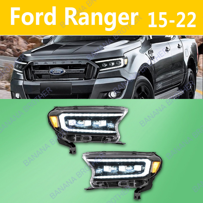 สําหรับ Ford Ranger & Everest Tri-LED Matrix โปรเจคเตอร์ (2015-2022 ...