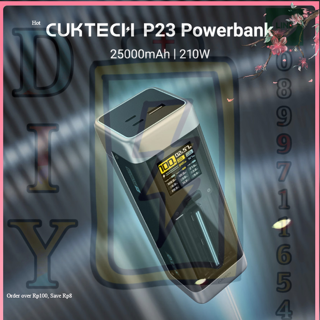 [ส่งด่วนในไทย][4690บ.ใช้โค้ด2 ต่อ] ZMI CUKTECH P23 Powerbank แบตสำรอง 25000mAh จ่ายไฟพอร์ตเดียว ...
