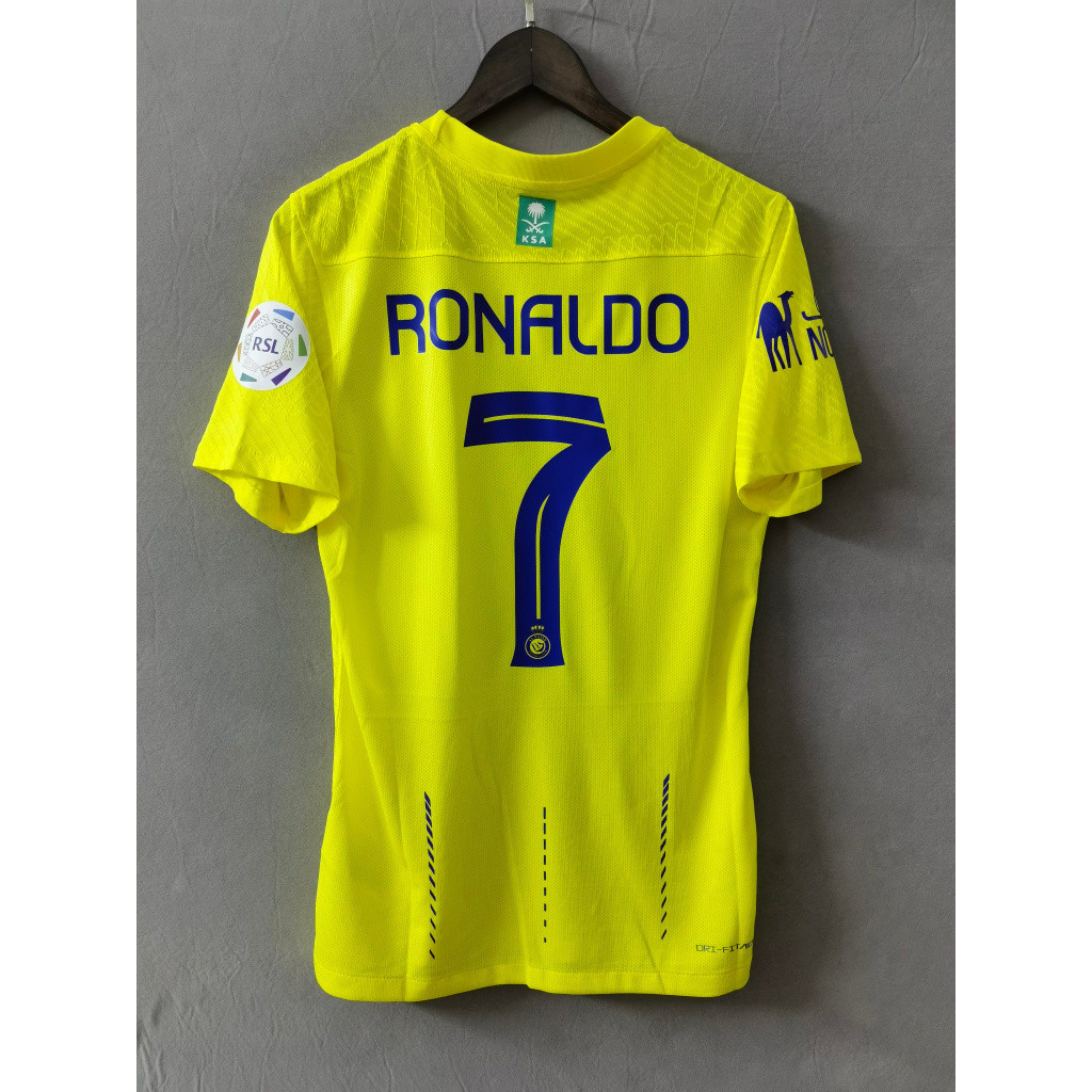 เสื้อกีฬาแขนสั้น ลายทีมฟุตบอล Al-Nassr FC Player version RONALDOjersey ...