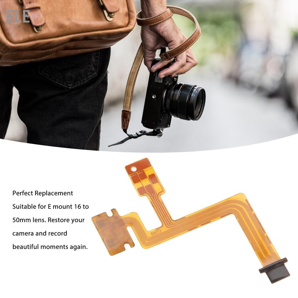 ELE เลนส์กล้องซูมสาย FPC เลนส์ซูมปุ่ม Flex Cable สำหรับเลนส์ E Mount 16 ...