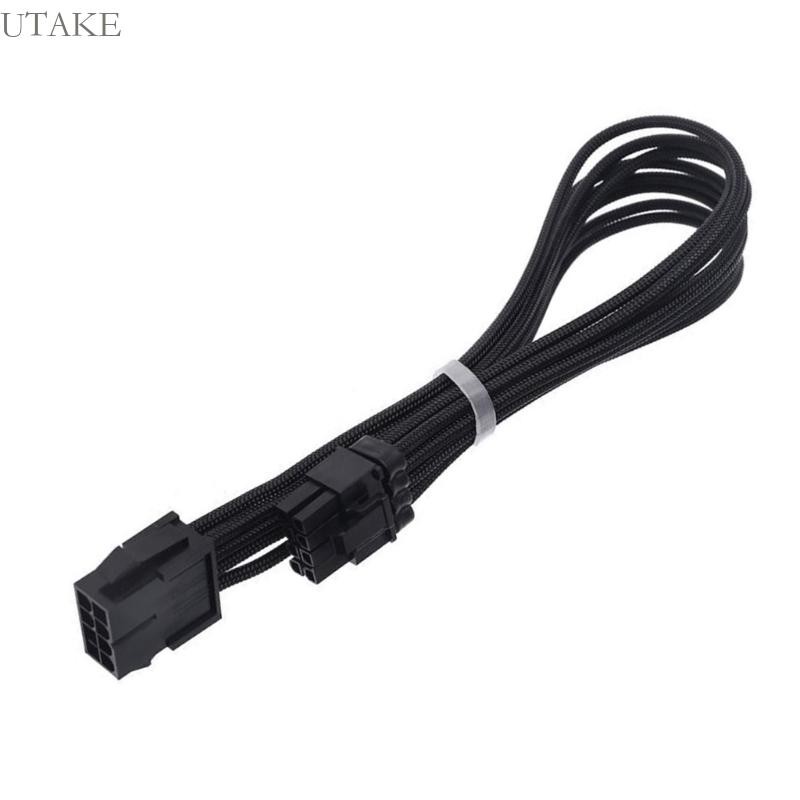 Utake PCIe 8Pin Female to 8P 6+2Pin Male Power Supply Extension Cable ...
