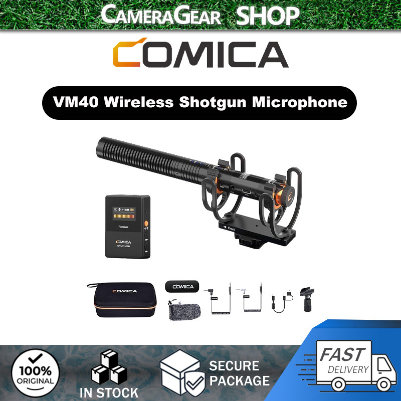 Comica VM40 Wireless Shotgun Microphone,48kHz/32-bit Float Recording | Shopee Thailand