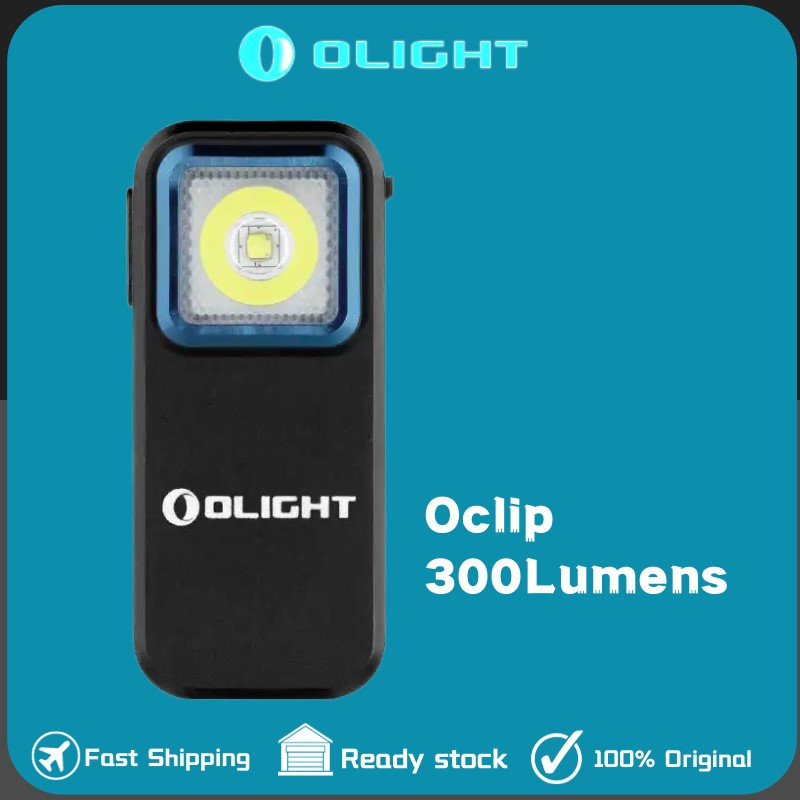 Olight Oclip ไฟฉาย EDC 300 Lumens แบบพกพา ชาร์จ USB C | Shopee Thailand