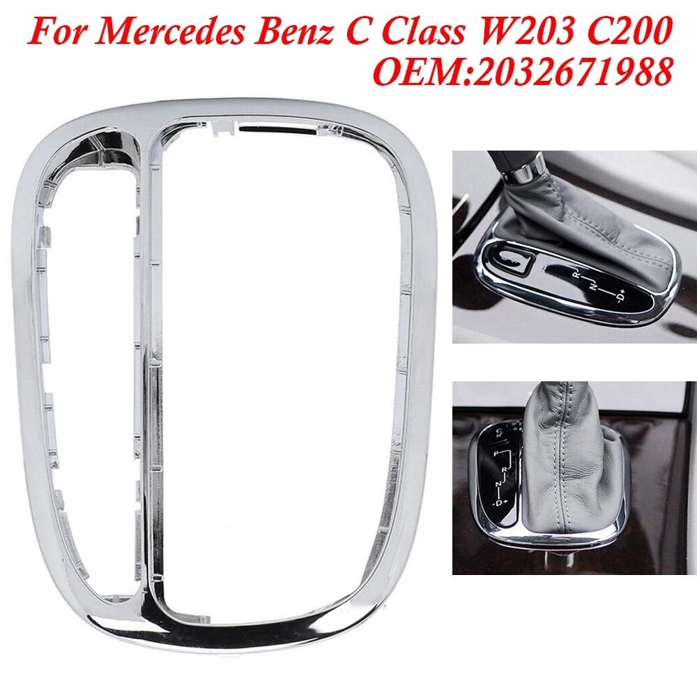 BENZ แผ่นครอบแผงเกียร์ ฝาครอบเกียร์ Mercedes Benz C class W203 C200 ...