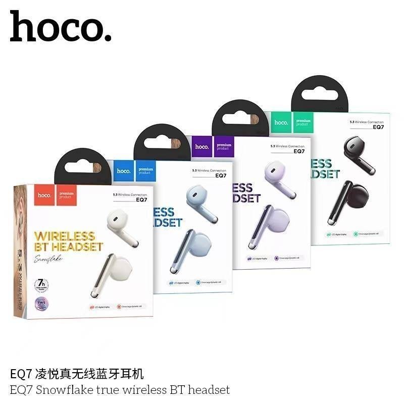 Hoco EQ7 TWS หูฟังบลูทูธ 5.3 เคสมีจอ LED บอกแบตคงเหลือ ระบบสัมผัส ไมค์ ...