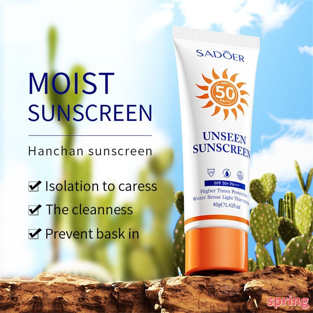 Sadoer Spf50+ Sunscreen Long Lsating Refreshing Moisturizing Sunblock Anti Uv Anti-aging Facial ...