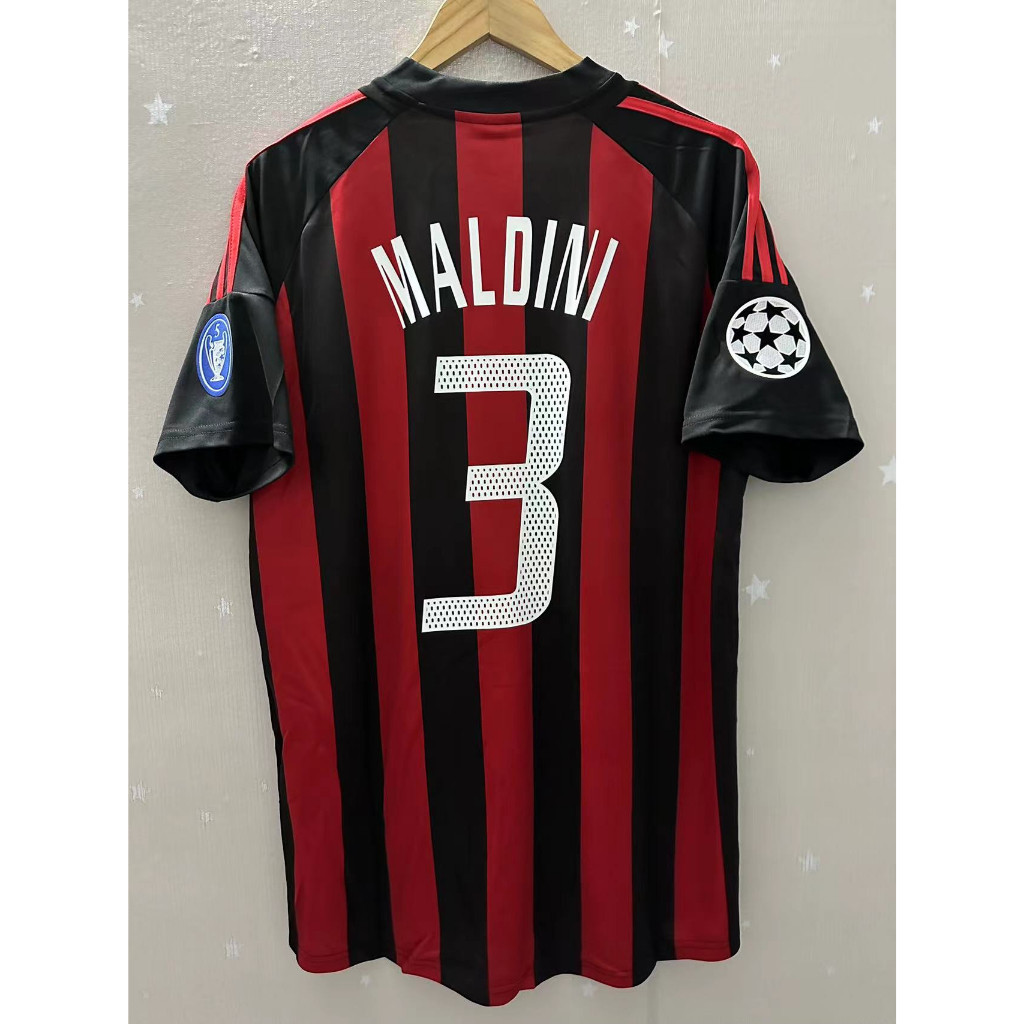 02-03 AC Milan SHEVCHENKO MALDINI INZAGHI คุณภาพสูงบ ้ าน Retro ...