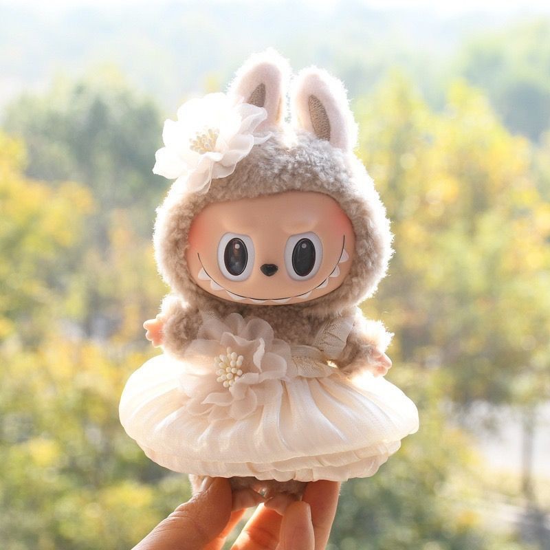 [labubu Baby Clothing] labubu labubu พวงกุญแจไวนิล จี้ดอกไม้ ตูมพัฟ ...