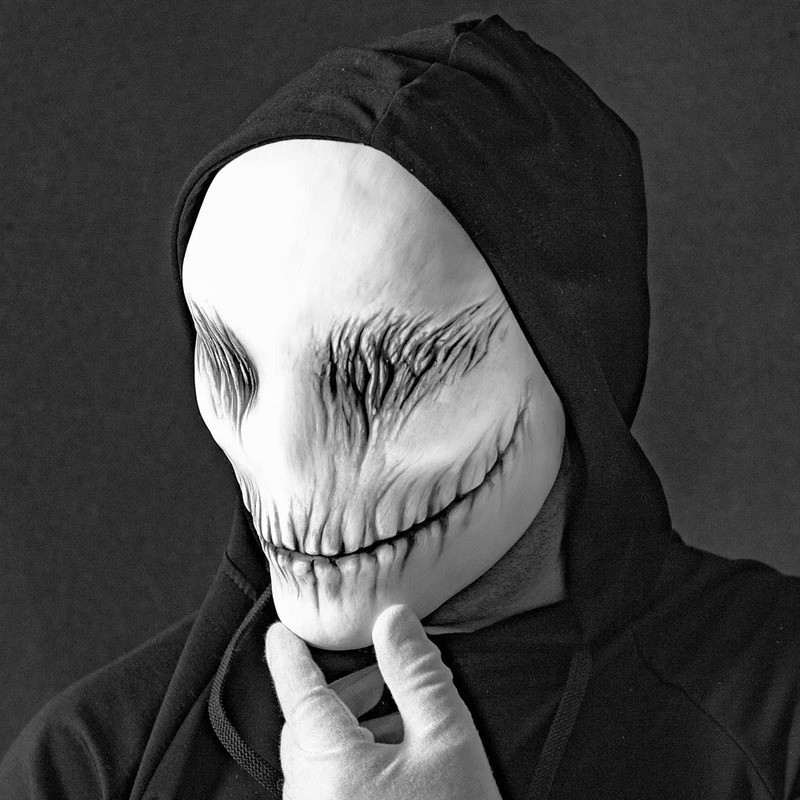 Horror Slender Faceless Mask Cosplay Skull Monster Demon Killer Latex ...