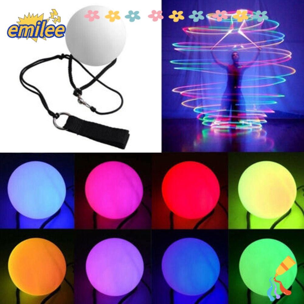 Emilee 1/2/4PCS Belly Dance Ball Belly Dance Hand Props อุปกรณ์เวที LED ...