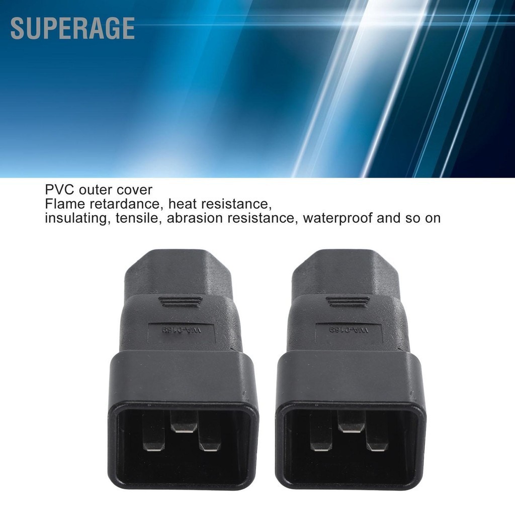 Superage 2pcs IEC320 C20 TO C21 Power Adapter Professional Plug and ...