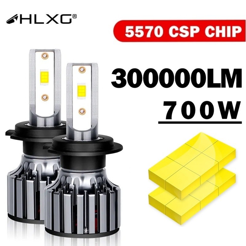 แคนบัส LED H7 300000หลอดไฟหน้ารถยนต์ LM 700W H11 LED 5570 CSP H4 9012 H8 LED 9005 9006 HB3 HB4 ...
