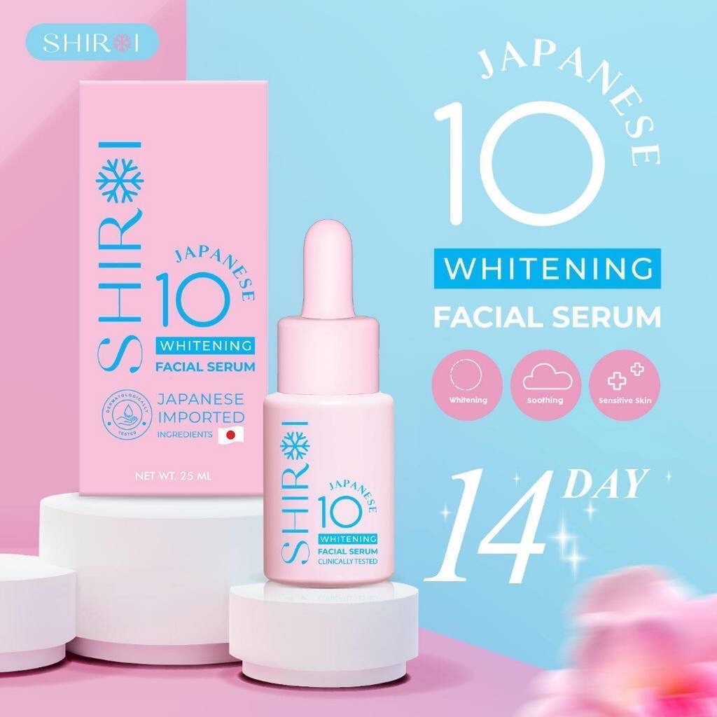 SHIROI JAPANESE 10 WHITENING SERUM เซรั่มชิโรอิ เซรั่มบำรุงผิวหน้า ฝ้า ...