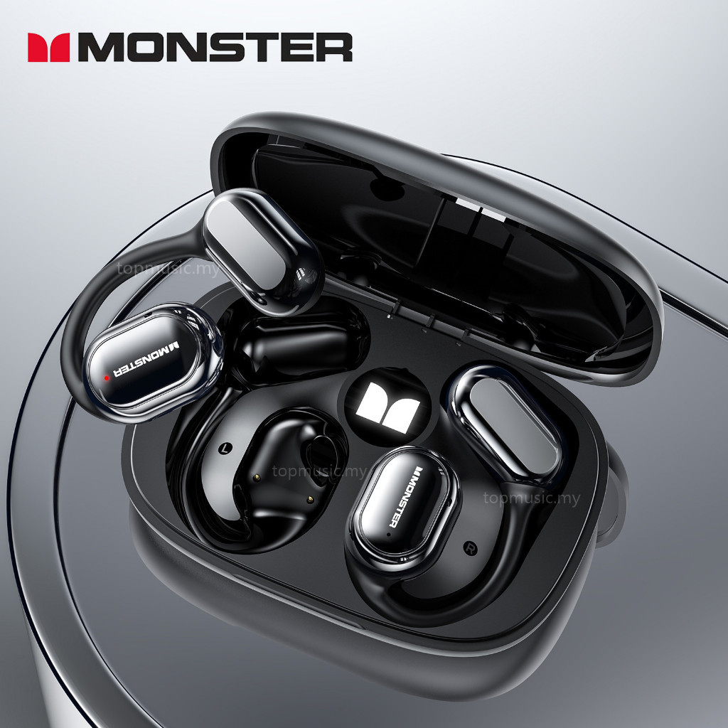 Monster Open Free AC100 หูฟังบลูทูธไร้สาย IPX7 กันน้ํา พร้อมไมโครโฟน ...