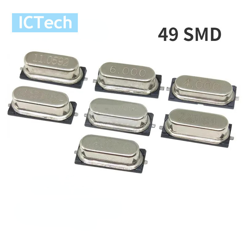 คริสตัลออสซิลเลเตอร์ 49SMD 4M 6M 8M 10M 12M 13.56M 16M 18.432M 20M 10 ชิ้น | Shopee Thailand