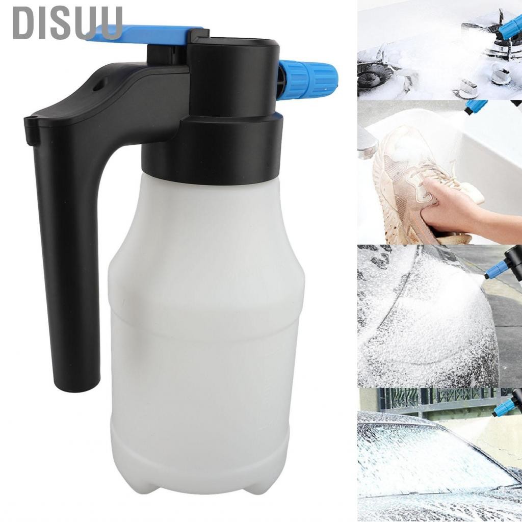 Disuu ASIXXSIX รถสเปรย์โฟมไฟฟ้า 1.5L USB พกพาฟองหิมะสำหรับทำความสะอาดแรงดันสูงด้วยแบตเตอรี่แบบ ...
