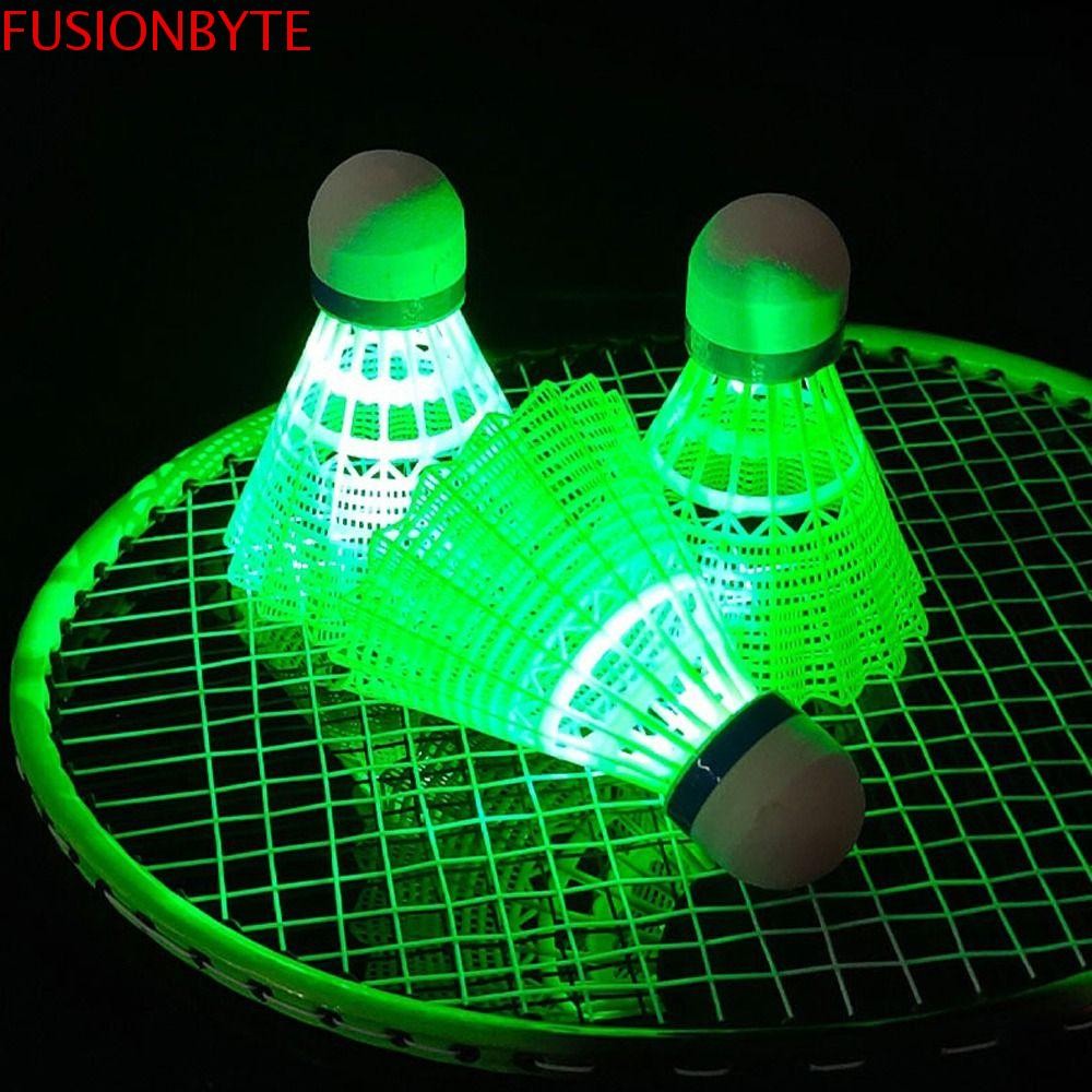 Fusionbyte LED แบดมินตัน, ลูกบอลแสงที่มีสีสันแบดมินตันส่องสว่าง, การฝึกอบรมไนลอน Light-up เรือง ...