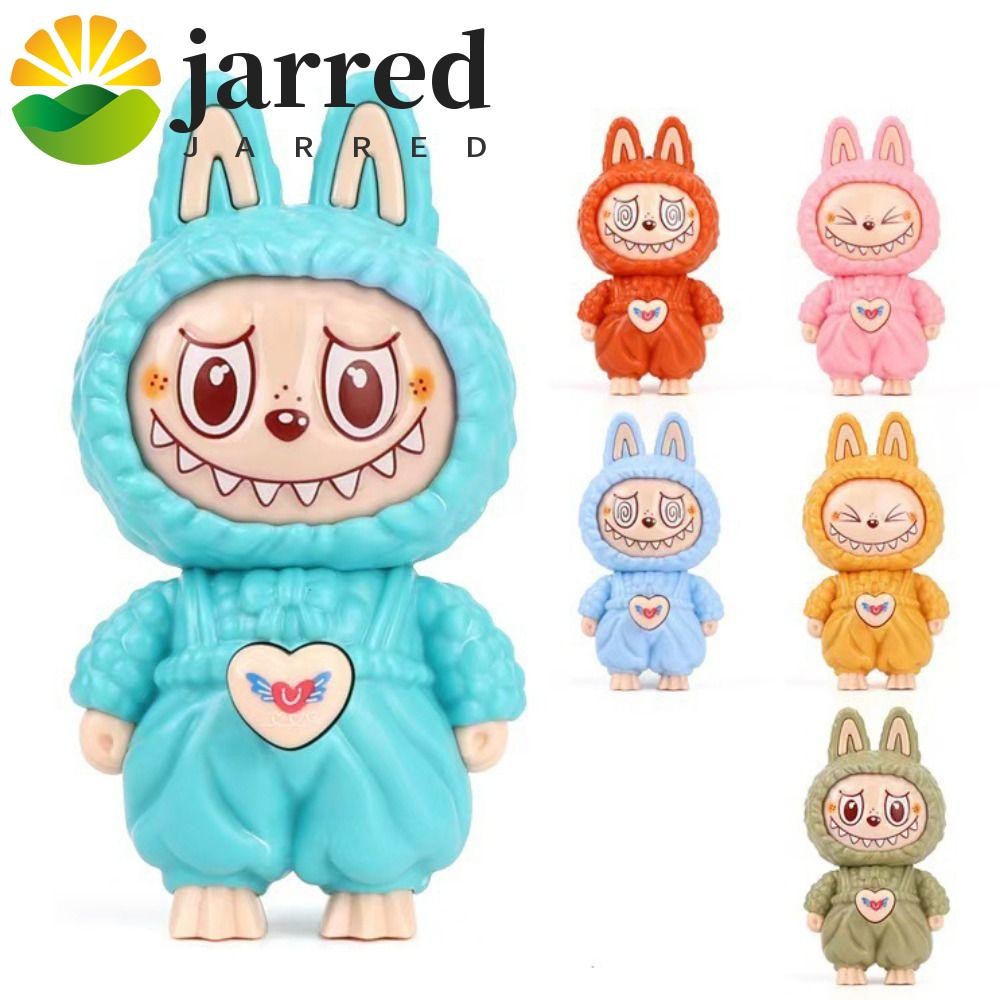 Jarred Labubu ตุ๊กตาเปลี่ยนหน้า,พร้อมพวงกุญแจ 3 Facial Labubu Face ...