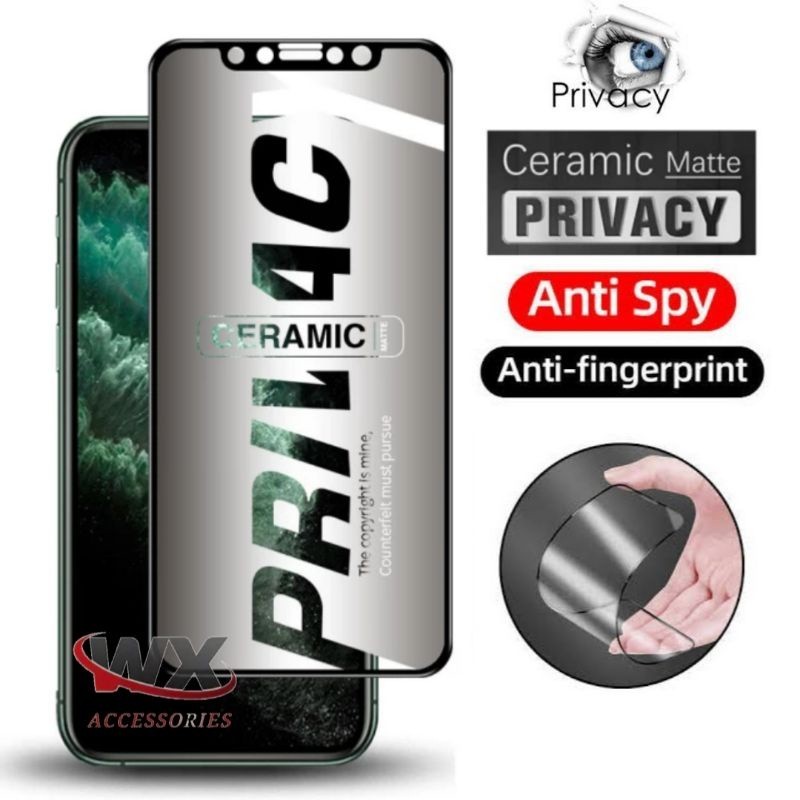 LAYAR MATTE PRIVACY GLARE Anti SPY TEMPERED GLASS CERAMIC FILM Xiaomi Poco M2 / M2 Pro / M3 Pro ...