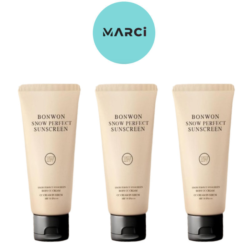[3 หลอด] Bonwon Sunscreen CC cream กันแดดบอนวอน ไม่ติดขน กันน้ำ กัน ...