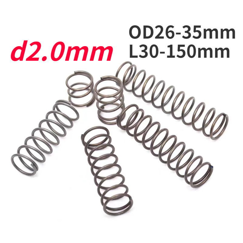 【XJK】สปริงสเตนเลส Sus304 ยาว 30~150 มม. D2.0 มม.*OD26-28-30-32-35 มม. | Shopee Thailand