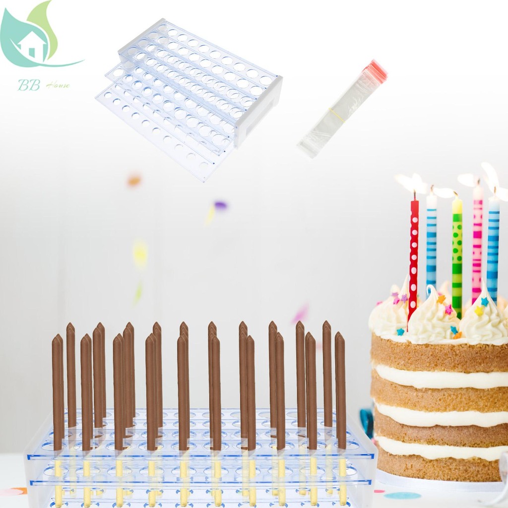 พลาสติก 3 ชั้น Pretzel Rod Holder 40 หลุม Pretzel Rod Stand Pretzel ...