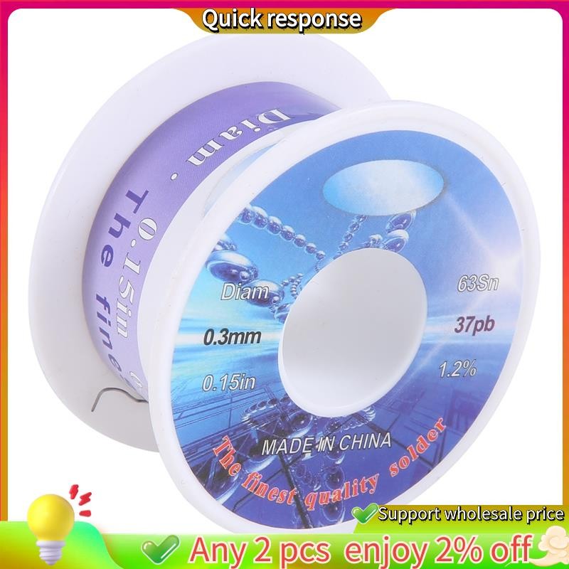 ในสต็อก-solid Solder 0.3 มม. Dia Flux Core 63% ดีบุก 37% ตะกั่วยาวลวด Reel | Shopee Thailand
