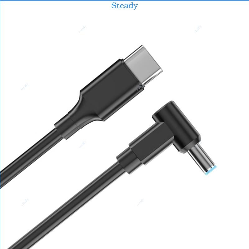 Steady PD100W USB C ถึง DC5 5x2 5 มม.สายชาร์จสําหรับ Fast Power Supply ...