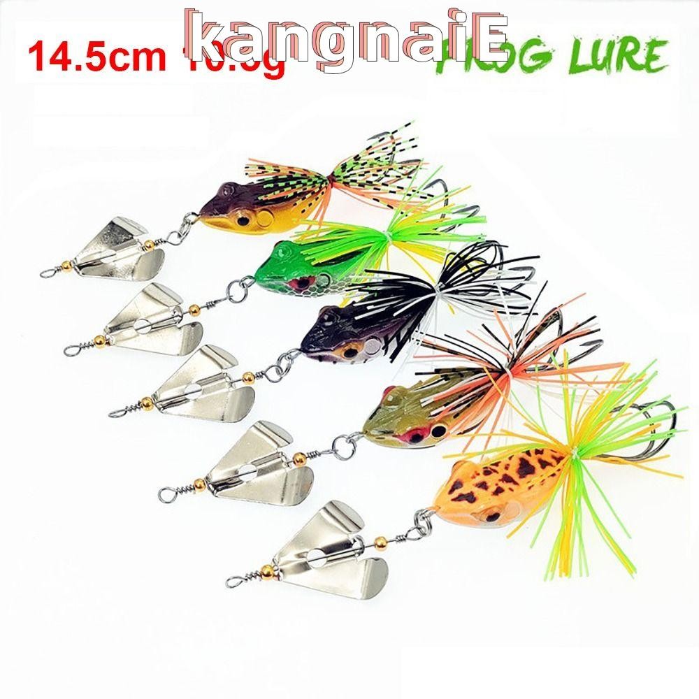 Kangnai 1 ชิ้น Jump Frog Lure, 14.5 ซม./10.5g พร้อม Double Sharp Hooks ...