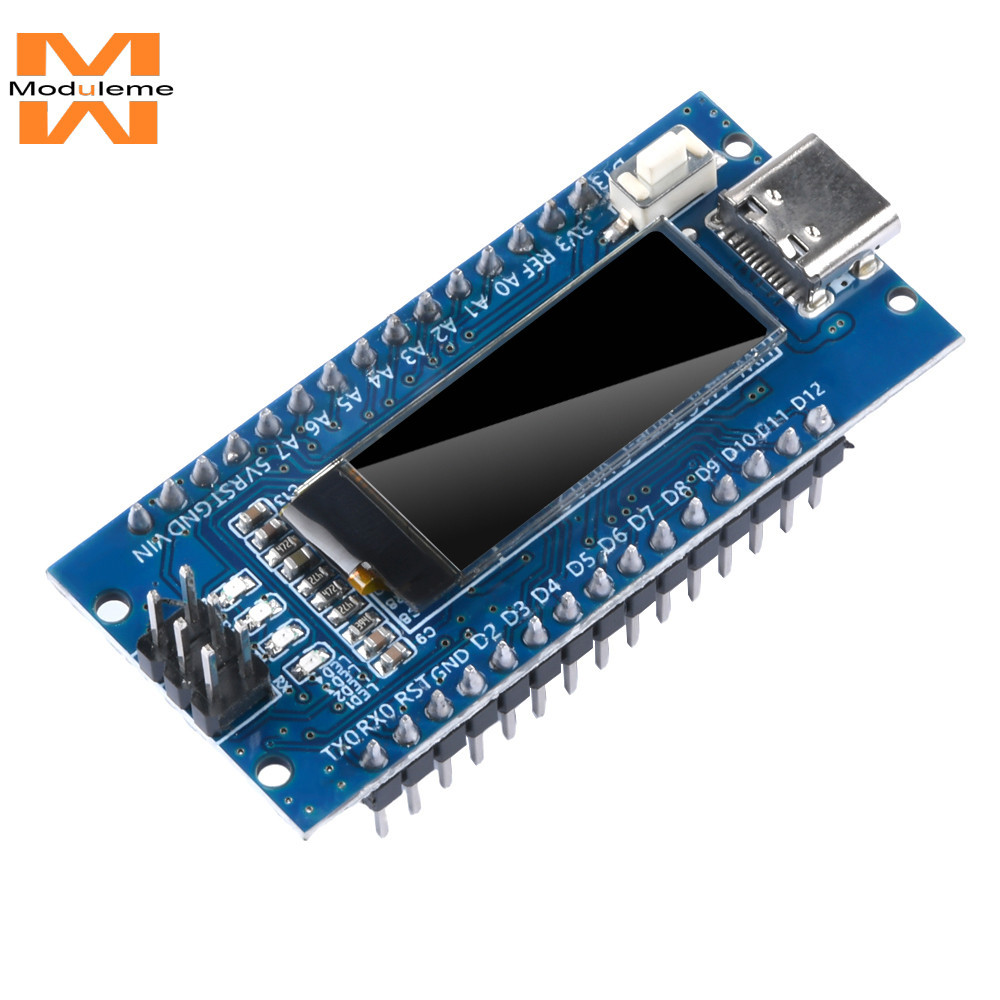 จอแสดงผล Oled Nano V3.0 Atmega328P Ch340C ในตัว 0.91 นิ้ว ความละเอียด 128*32 Ssd1306 Iic I2C ...