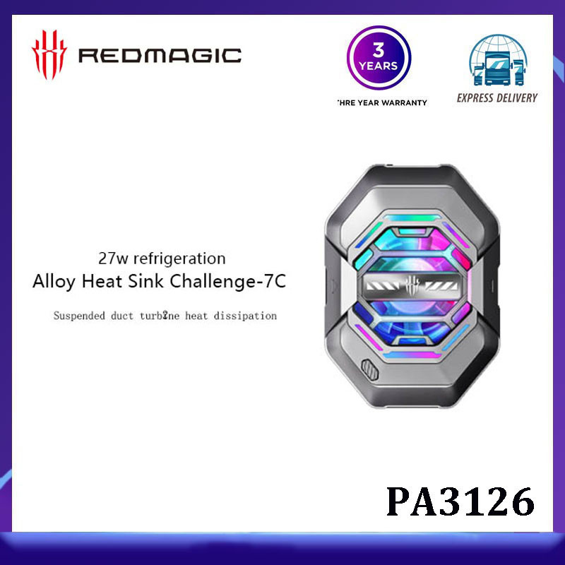 Nubia PA3126 หม้อน้ําโทรศัพท์มือถือ แบบคลิปหนีบ รูปปีศาจ สีแดง 4pro 27W RGB สําหรับเล่นเกม ...