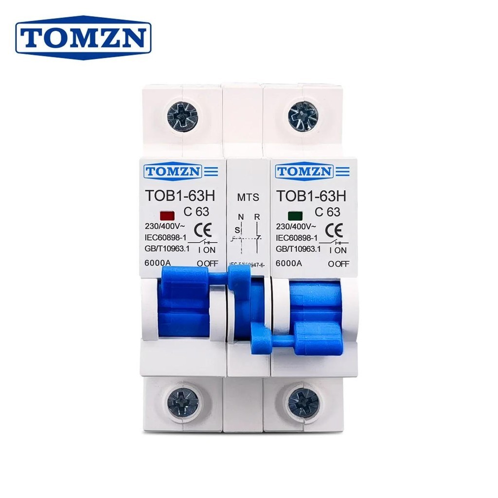 สวิตช์เบรกเกอร์วงจร แมนนวล 1P+1P MTS TOMZN AC MCB 50HZ/60HZ | Shopee ...
