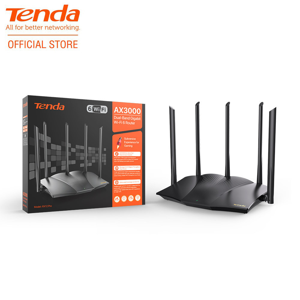 【รับประกัน 5 ปี】Tenda TX12 Pro เราเตอร์ AX3000 Dual Band Gigabit Wifi 6 ...