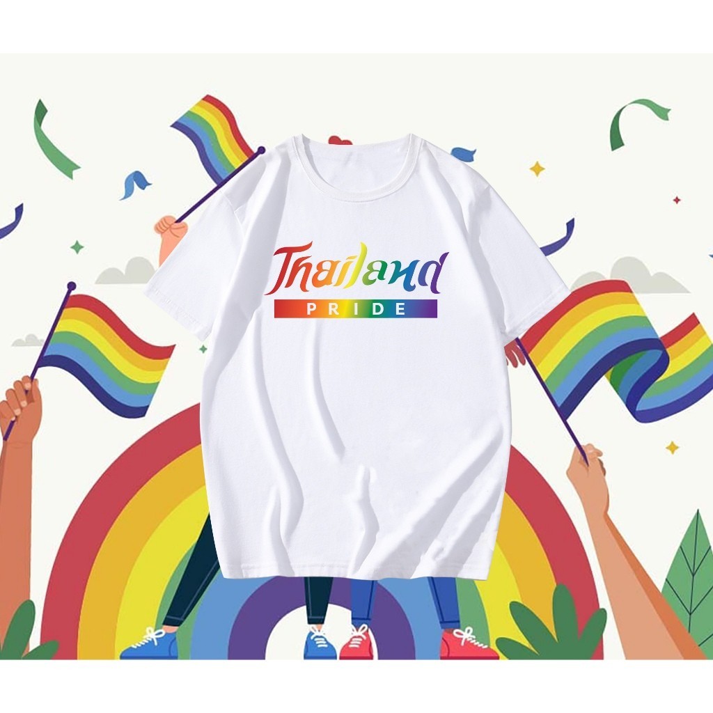 เสื้อ สายรุ้ง LGBT Pride Month Rainbow LGBTQ Lesbian Gay Bisexual and ...