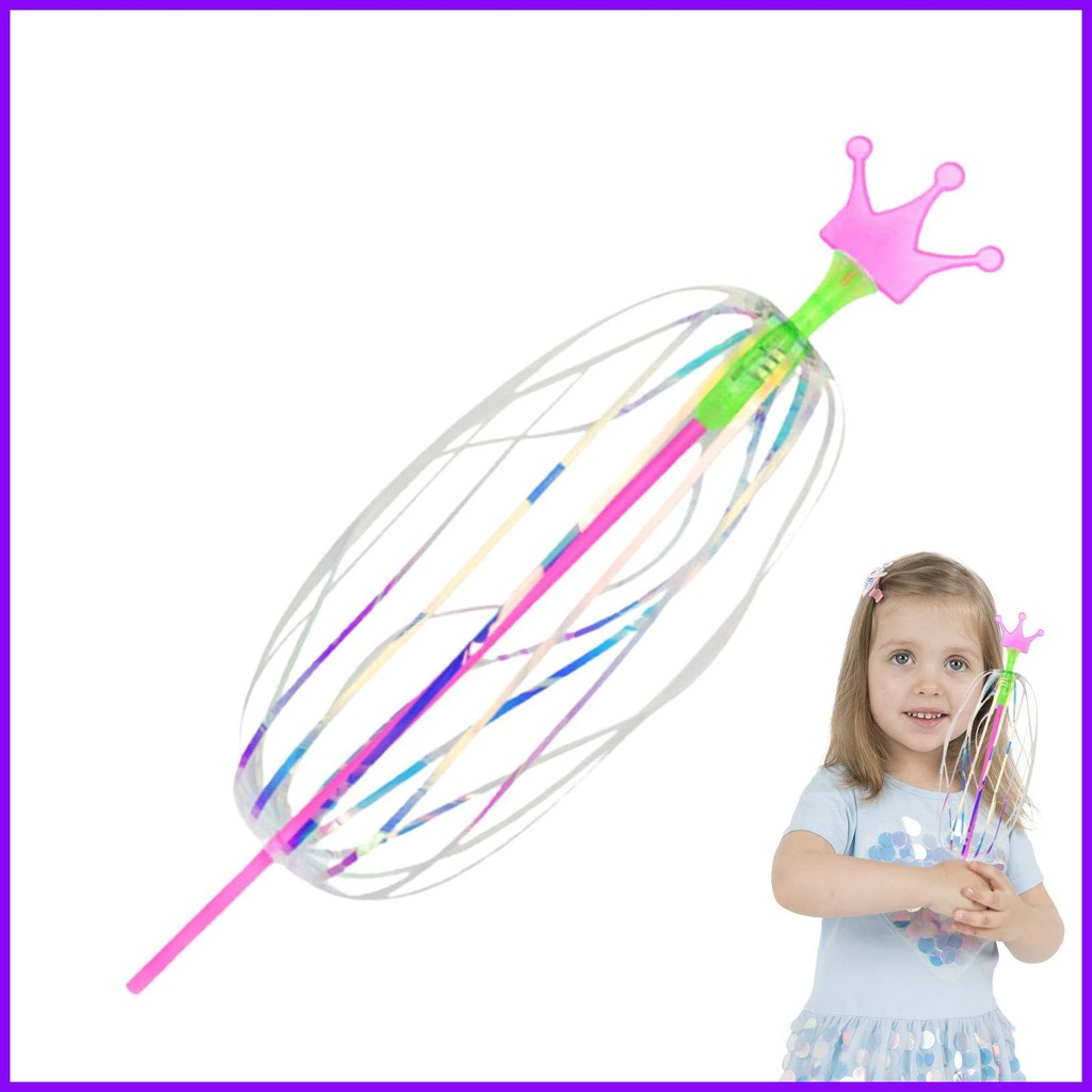 Rainbow Stick Twirler Rainbow Bubble Wand เรืองแสง Spinner Interactive ...