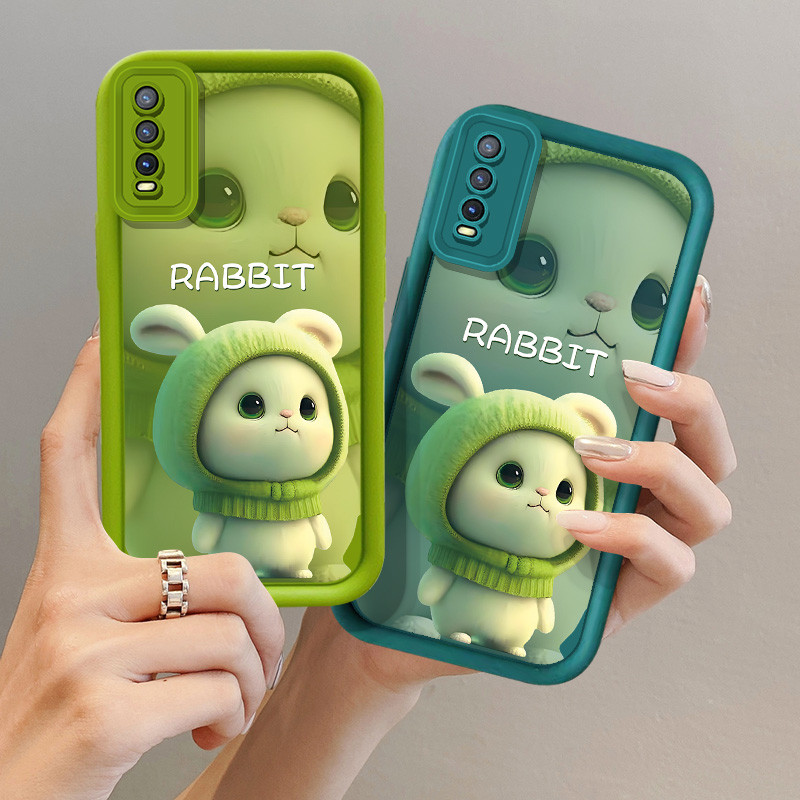 การ์ตูนนุ่มน่ารักกระต่ายเคสโทรศัพท์สําหรับvivo Y20 V1901A V2026 V2033 ...