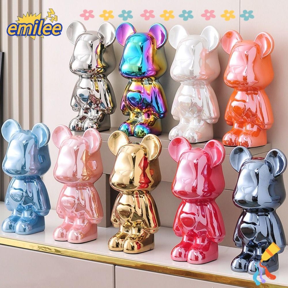 Emilee 18/28 ซม.รูปหมี Stautes,หรูหราElectroplating Violent Bear ...