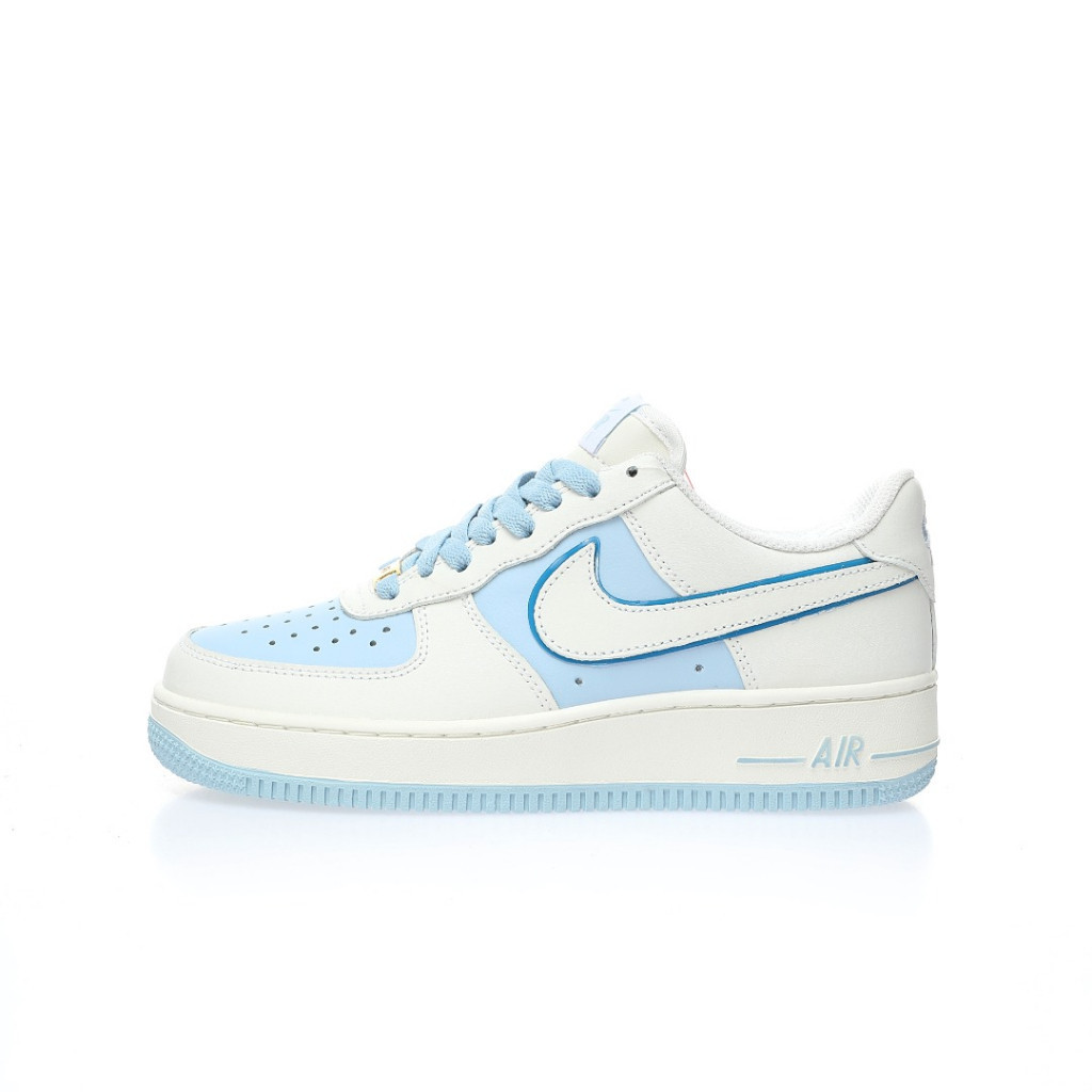 （จัดส่งฟรี）Nike Air Force 107 Low"White/UNC" AV0303-723 ผ้าใบ nike ...