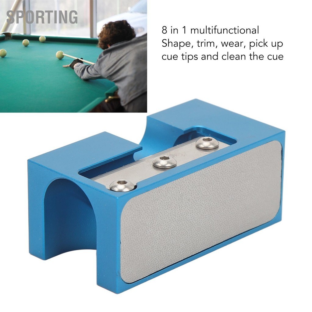 Sporting พูล Cue Tip Repair เครื่องมือ 8 in 1 Metal Billiard Trimmer ...