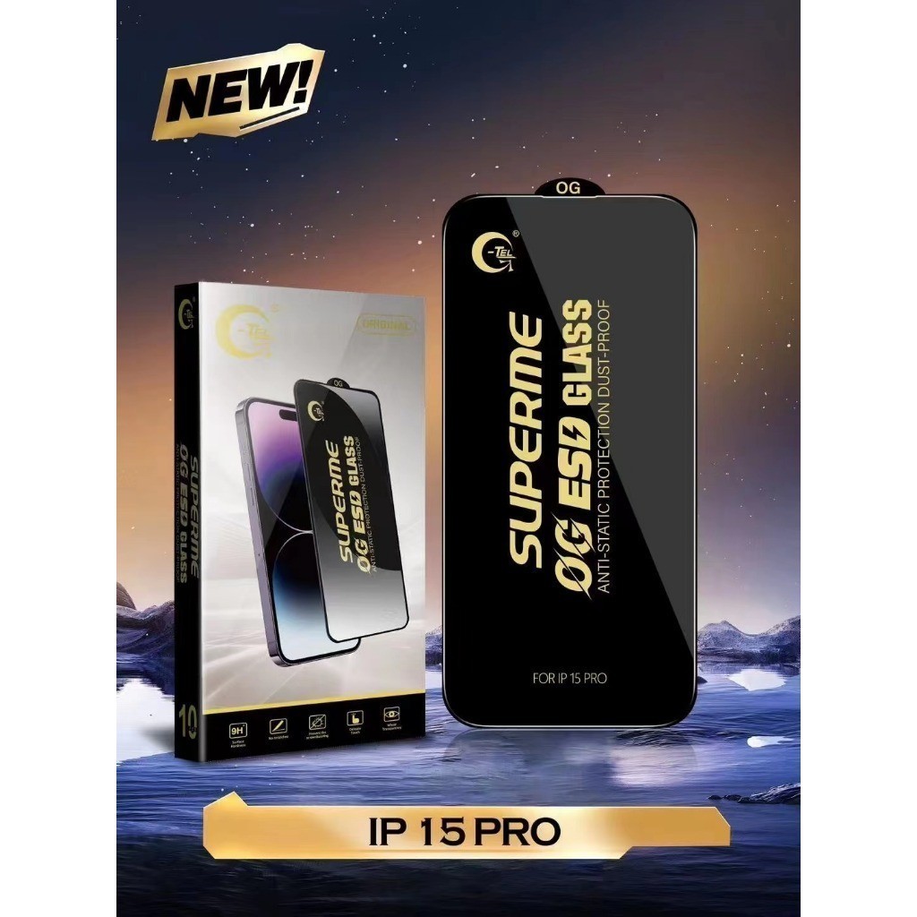 ฟิล์มกระจกเต็มจอใสขอบดำ ฟิล์มOG สำหรับIPHONE ทุกรุ่น 6P 7P 8P XS XR 11 12PRO 13PRO 14PROMAX ...