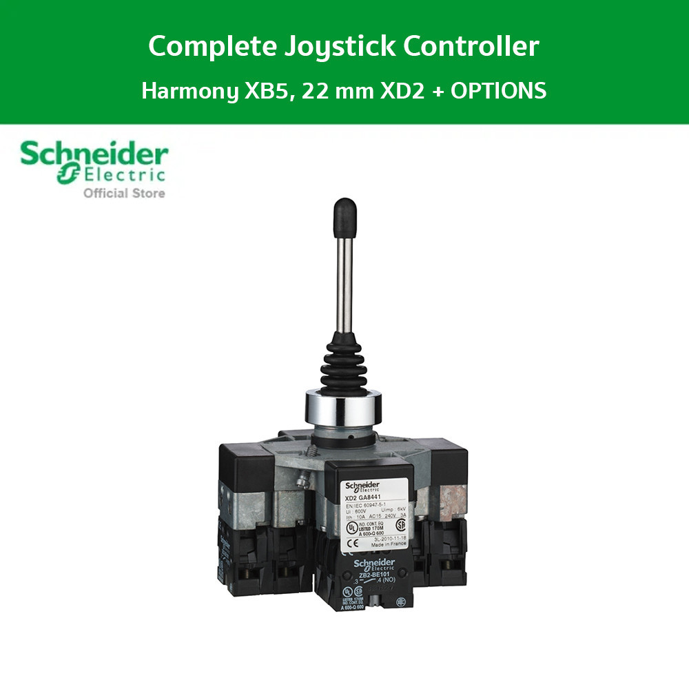 Schneider Electric Complete joystick controller, Harmony XB5, 22 mm XD2 ...