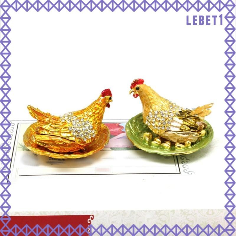 [Lebet] กล่องเครื่องประดับ ต่างหู รูปไก่ แฮนด์เมด ขนาด 6.5x4.5 ซม. อเนก ...