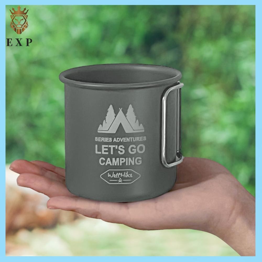 [explosion1.th]🚚กรุงเทพฯ🚚แก้วน้ําอลูมิเนียมอัลลอย 300 มล. สําหรับตั้งแคมป์ เดินป่า แบกเป้ ...