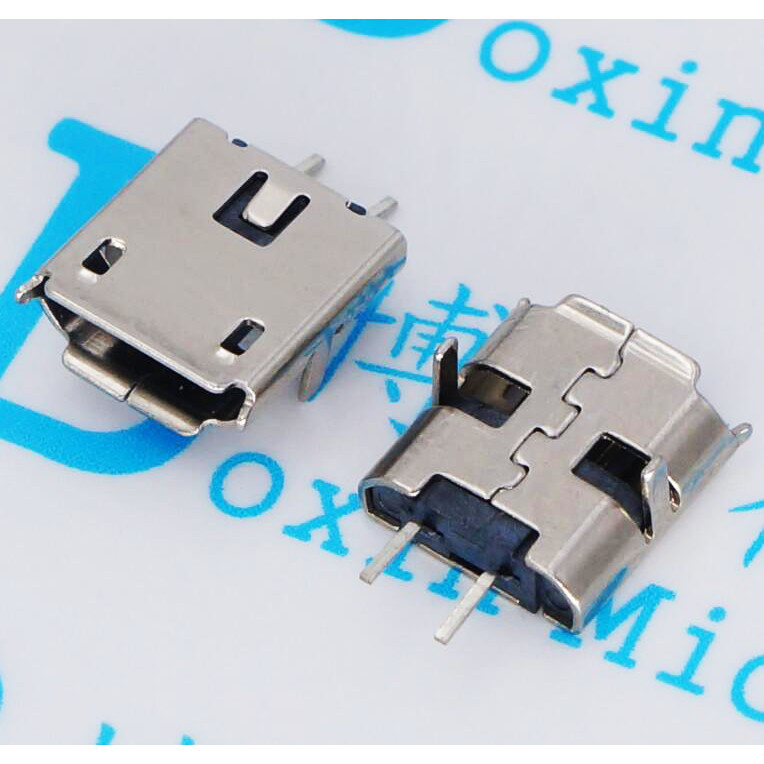 Micro USB 2P หญิง 2P ปลั๊กตรง Mike สองปลั๊กด้านหลังพร้อมขั้วต่อหญิง ...